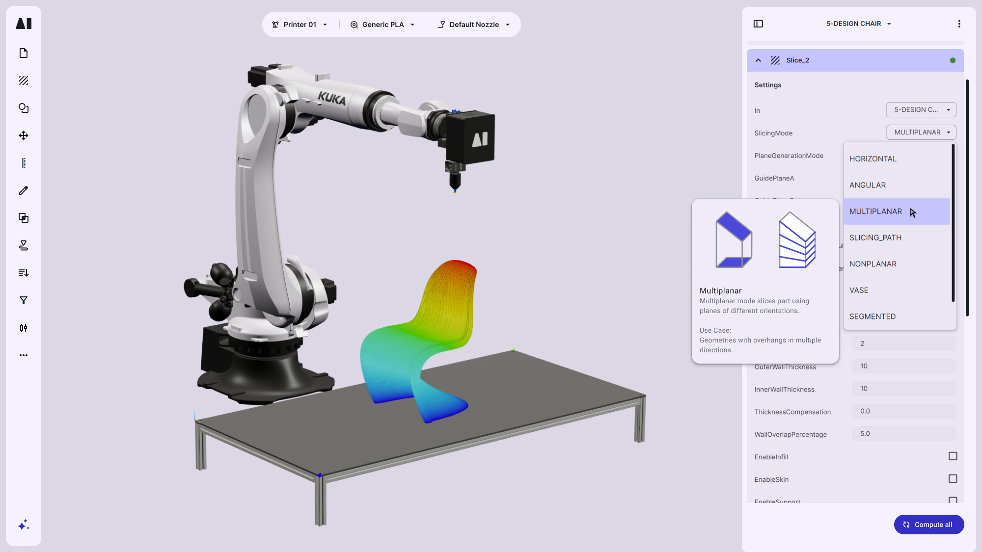 New slicing modes with 9 examples - Aibuild